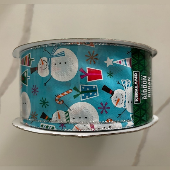 Kirkland Signature | Holiday | New Kirkland Wireedged Ribbon Snowman ...